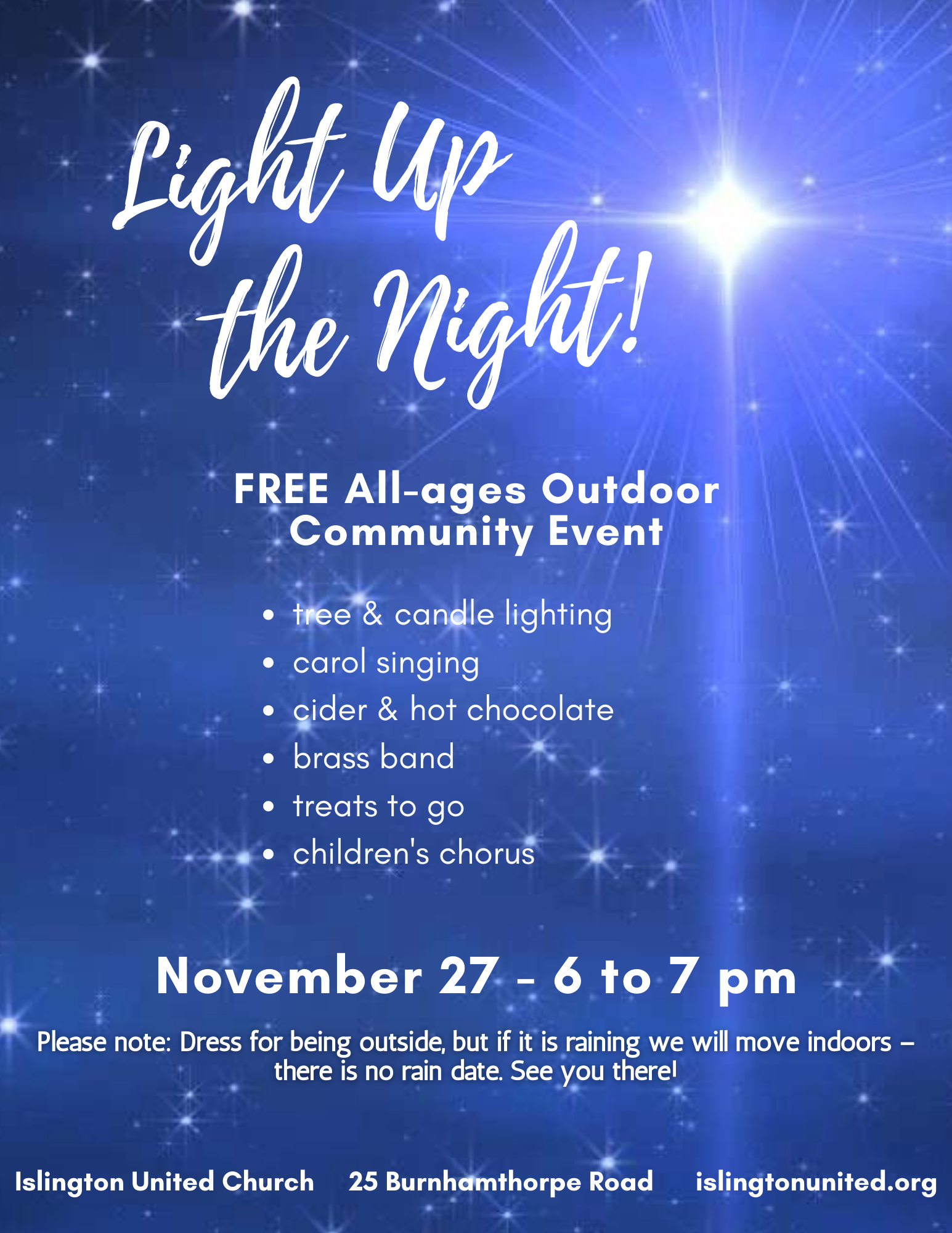 Light Up the Night - Islington United Church
