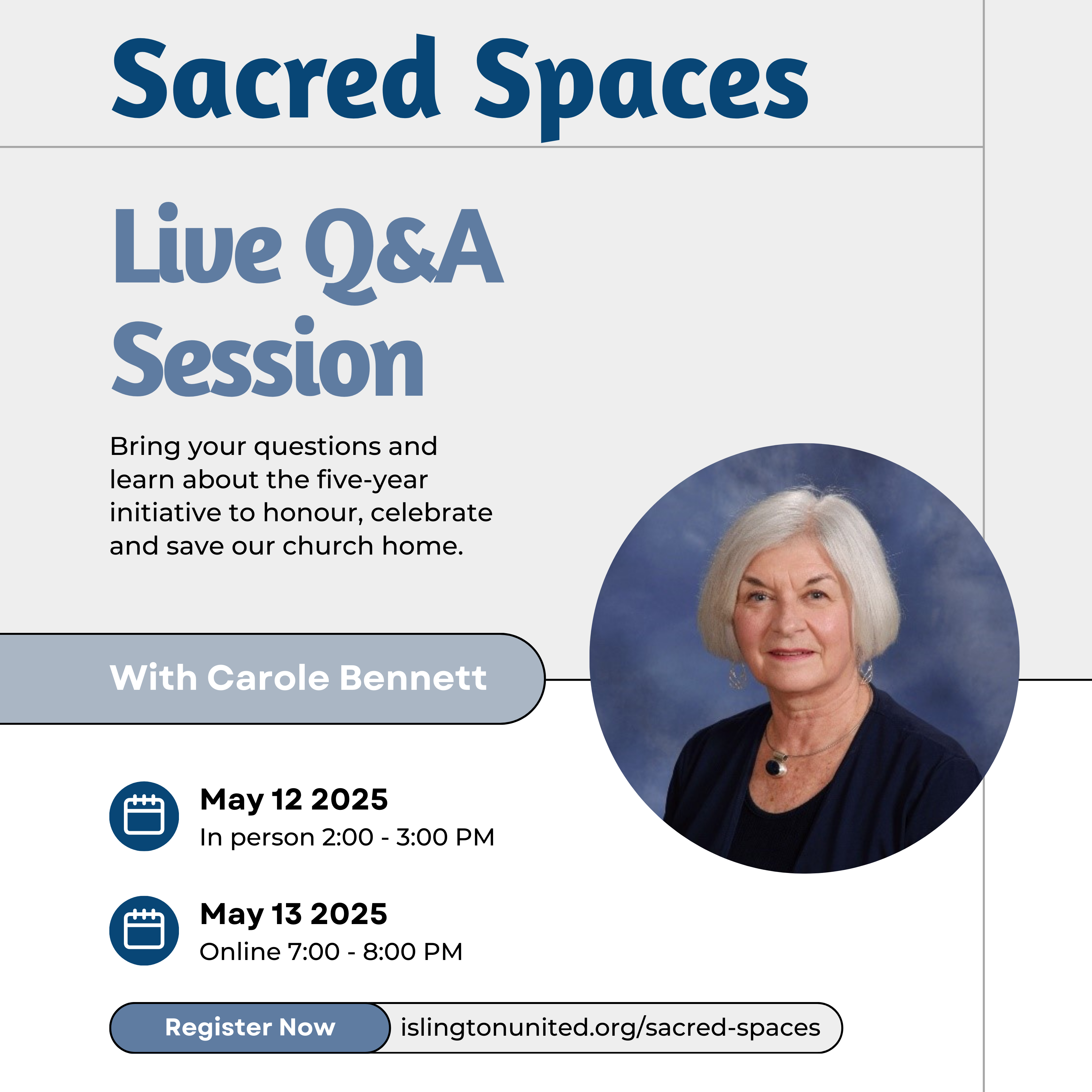 Sacred Spaces Q&A Session (1) | Islington United Church